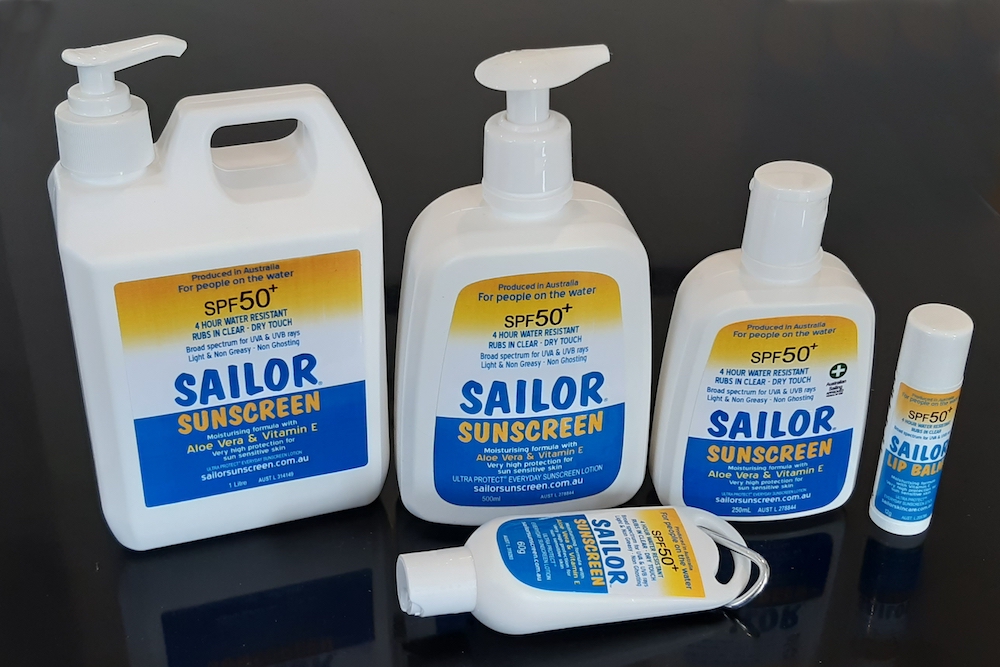 Sailor Sunscreen—great on the water, great on the land too!