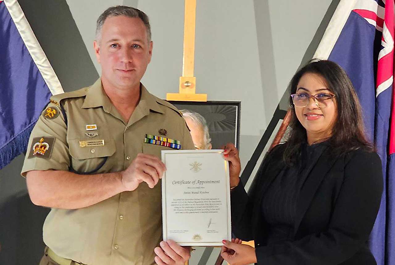 Smriti Krishna shatters glass ceiling as ADF's first Indian female ...