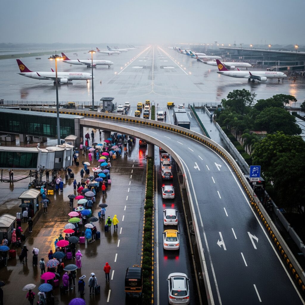 Rains delay flights across India, travellers advised to check schedules