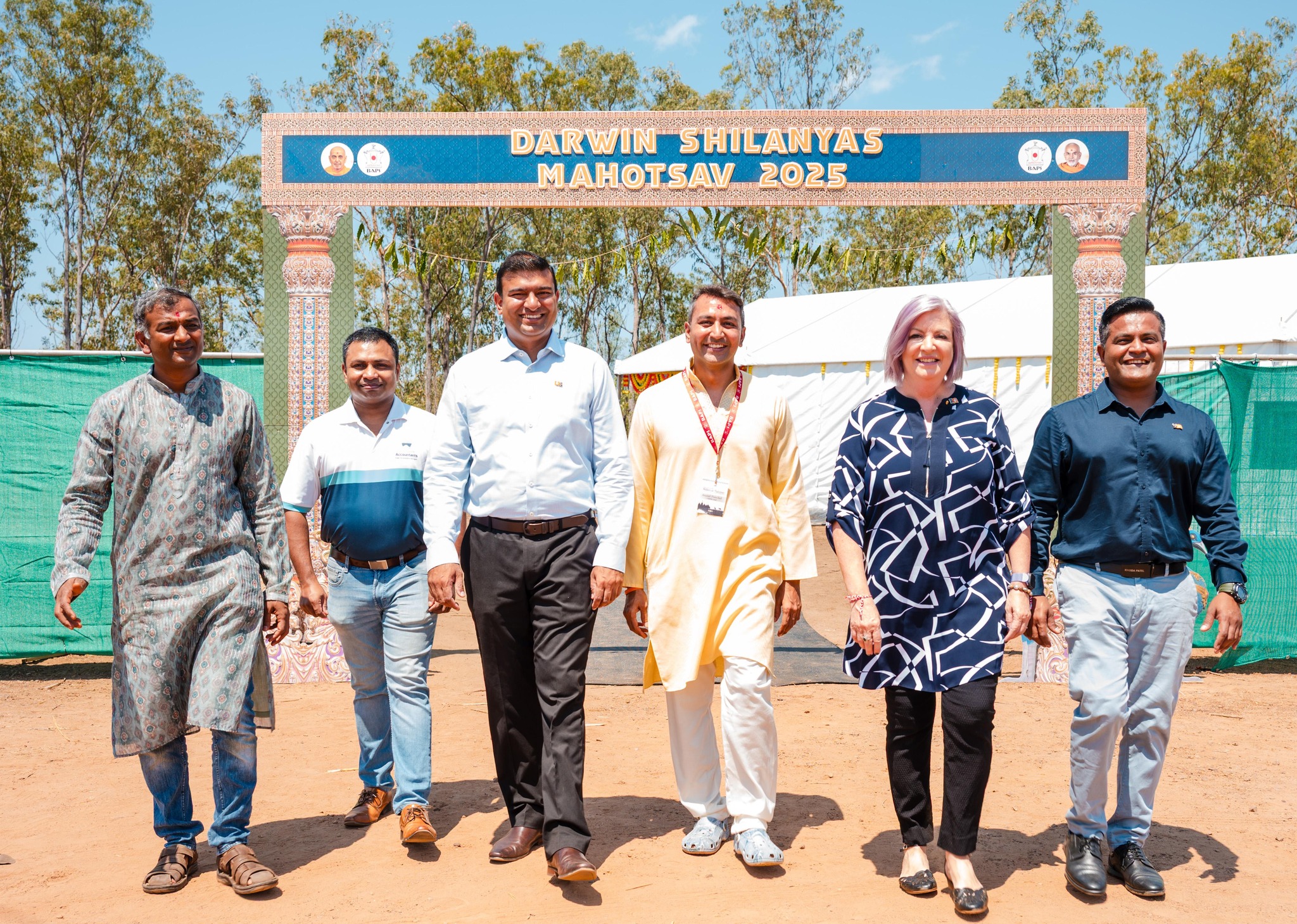 Territory leaders unite for BAPS Temple ceremony in Darwin - The Indian Sun